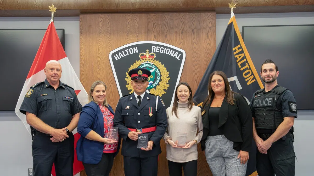 Halton Police officer and pair of civilians receive awards from MADD ...