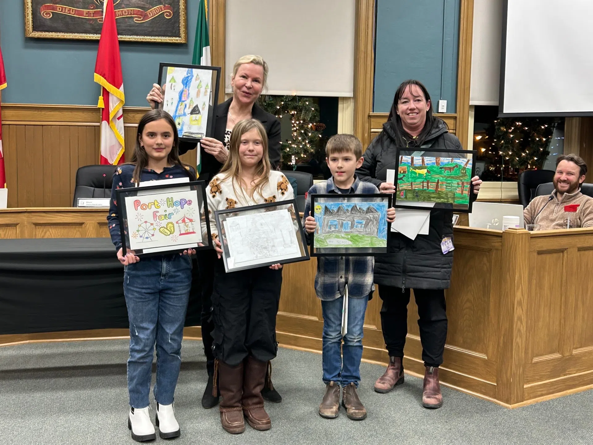 The winners of the Mayor’s Corner Drawing Contest were recognized at ...