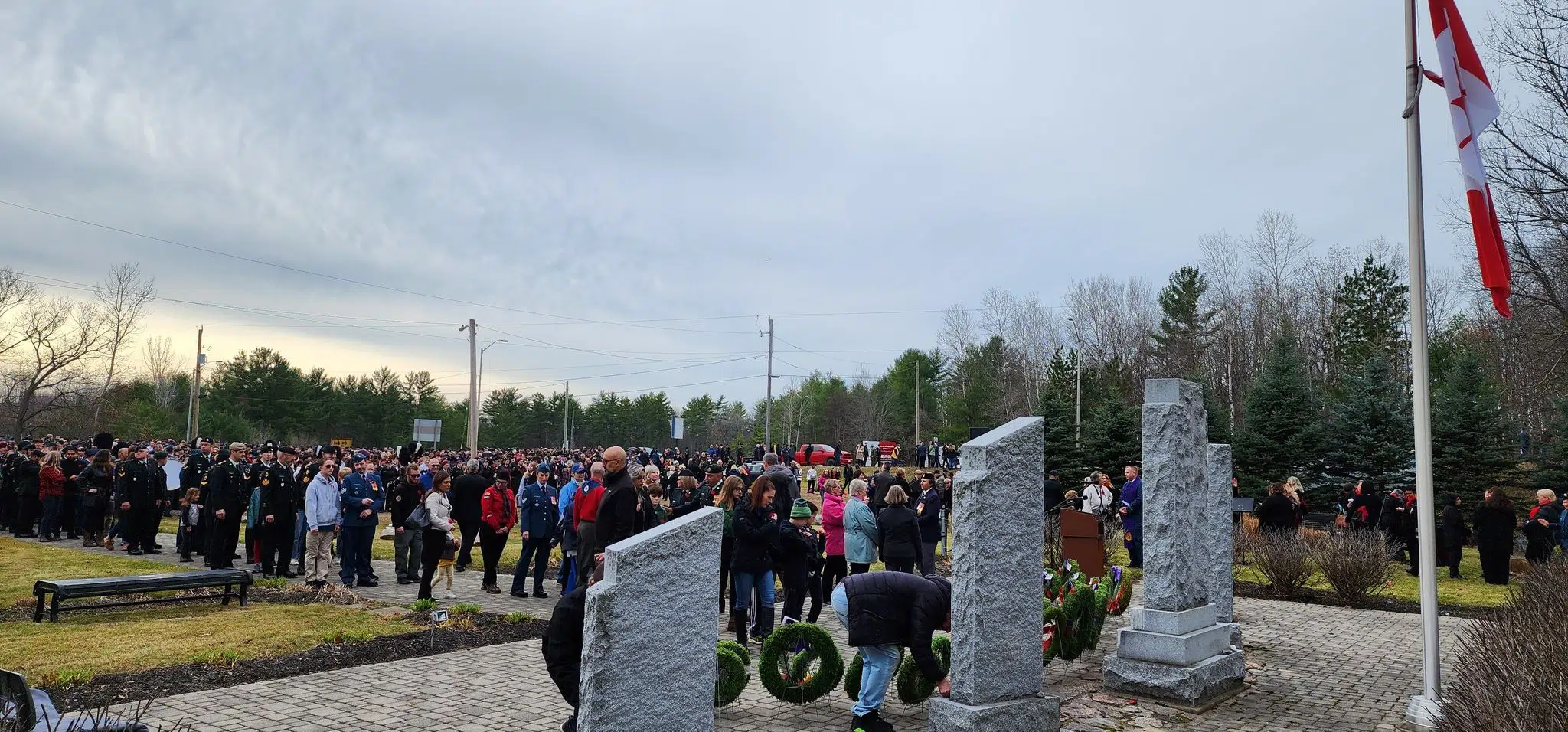 Over 2,000 people gather outside the Petawawa Legion for Remembrance ...
