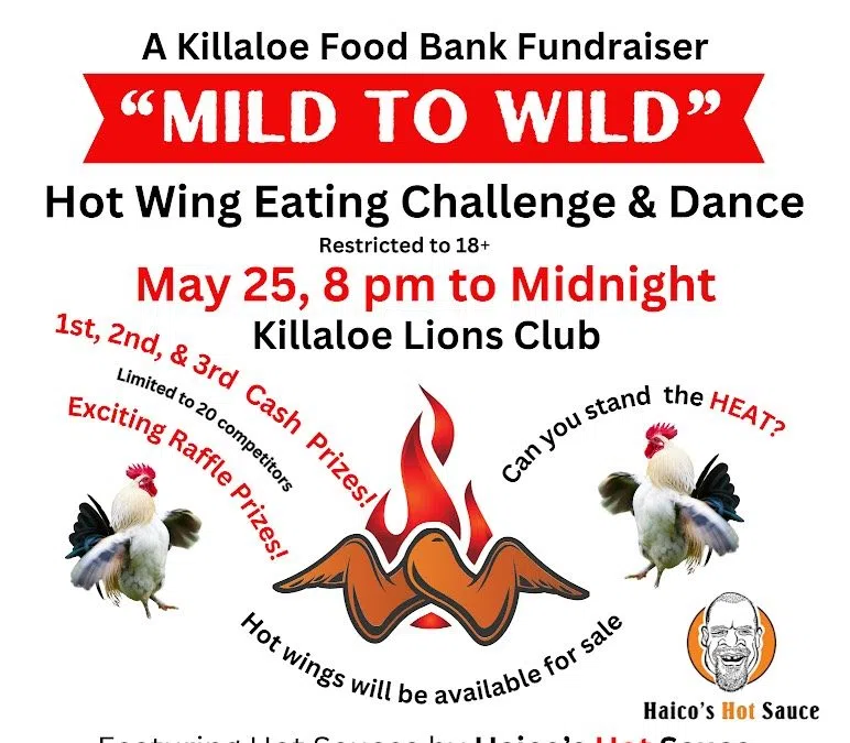 COMMUNITY SPOTLIGHT: Wing it to win it! Mild to Wild Challenge heats up Killaloe | 104.9 ...