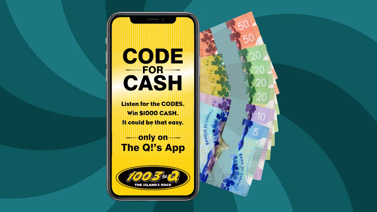Code for Cash · WIN $1,000 from The Q! | 100.3 The Q!