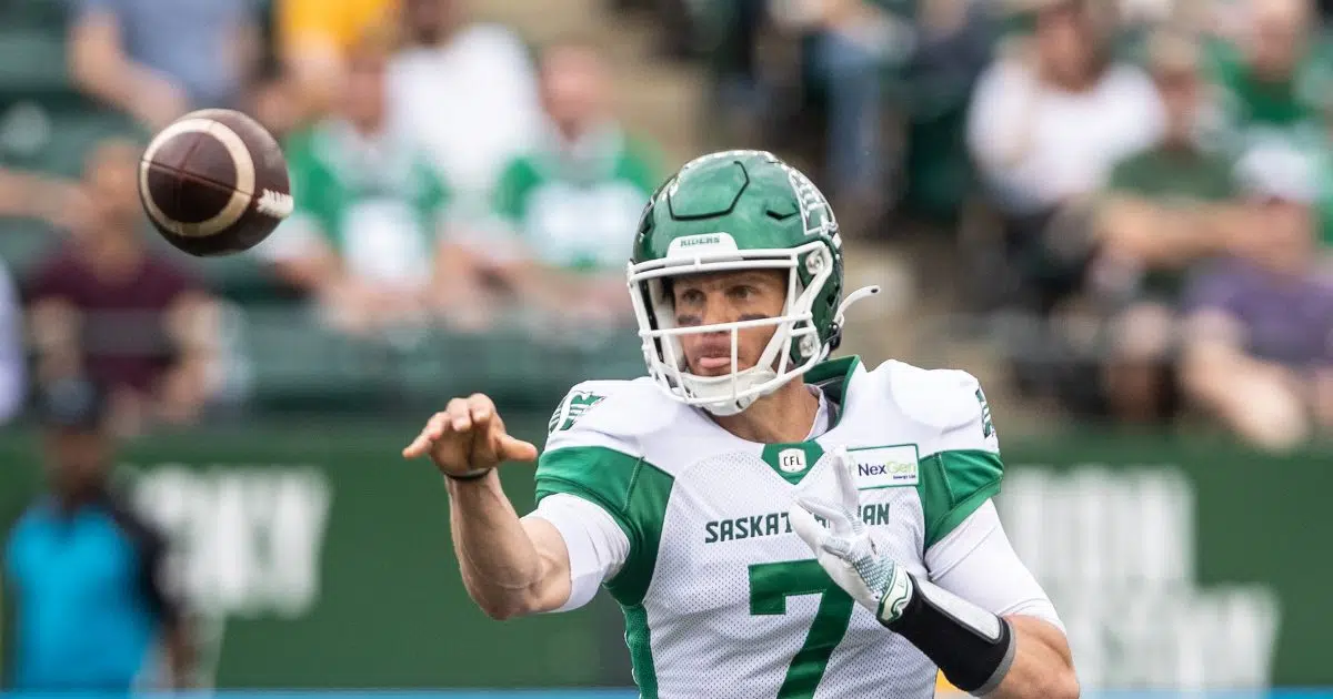 Riders defeat Elks in Harris’ debut | 980 CJME