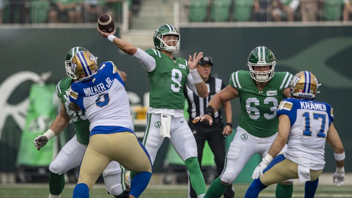Ford tough: Rookie safety helps Riders beat Bombers in Labour Day Classic | 980 CJME