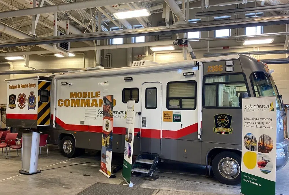 Three emergency services unveil new mobile command post in Regina | 980 ...
