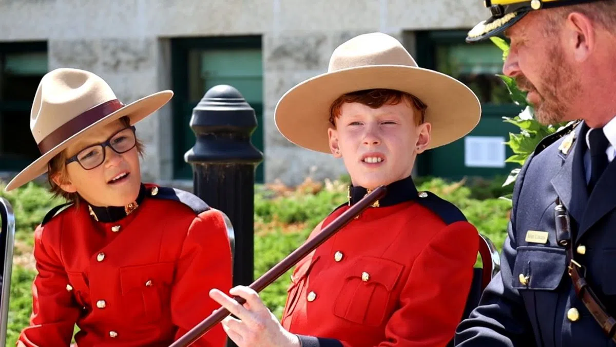 Kids take over as commanding officer at RCMP Depot | 980 CJME