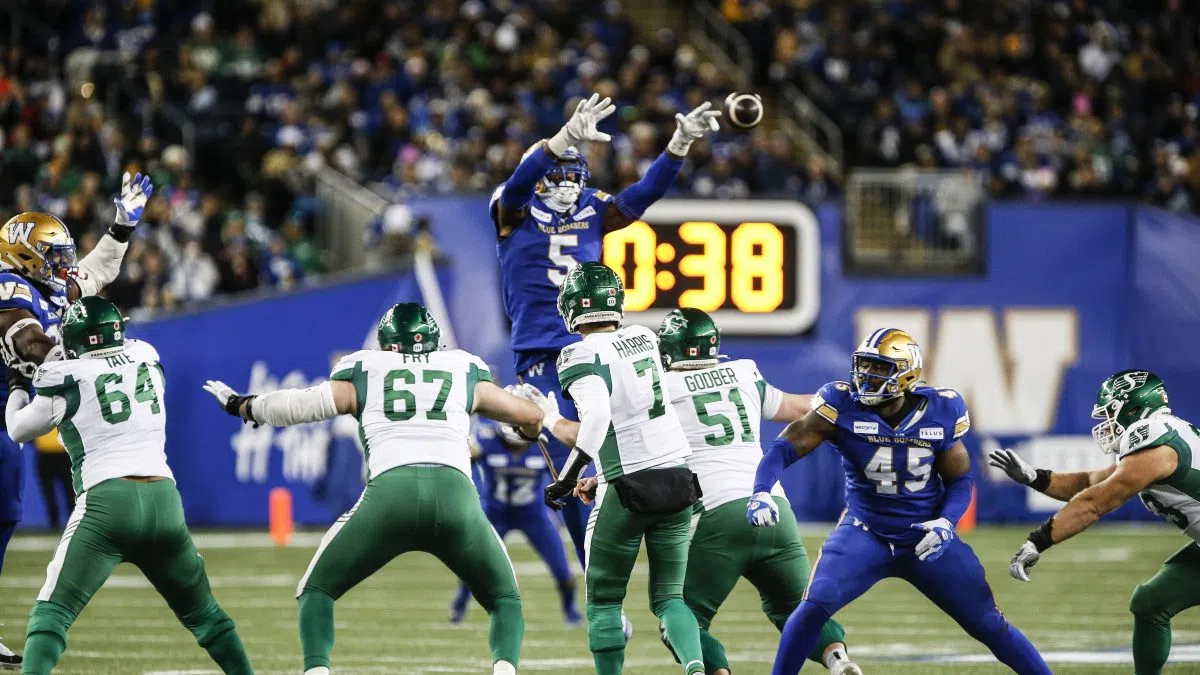 ‘Still trying to stomach it’: Riders have no answers for Bombers in West final | 980 CJME