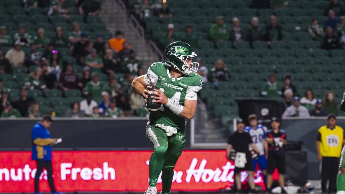 Riders lose second preseason game to Bombers | 980 CJME