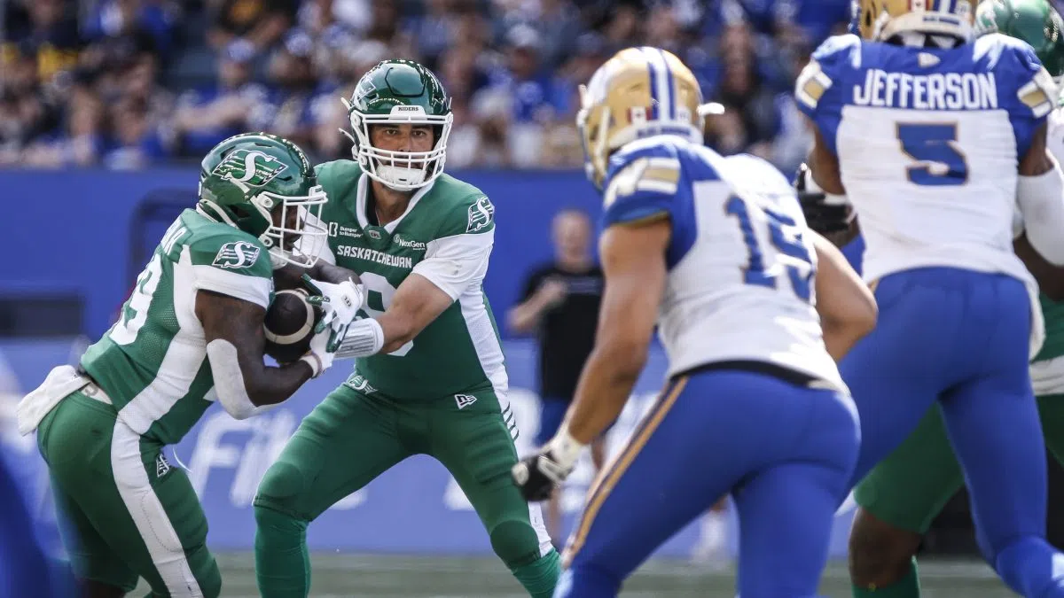 Saskatchewan Roughriders defeated by Winnipeg Blue Bombers in preseason game | 980 CJME