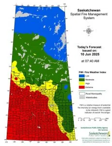 Sask. wildfires update: Weather helps high-risk areas, fire ban changes ...
