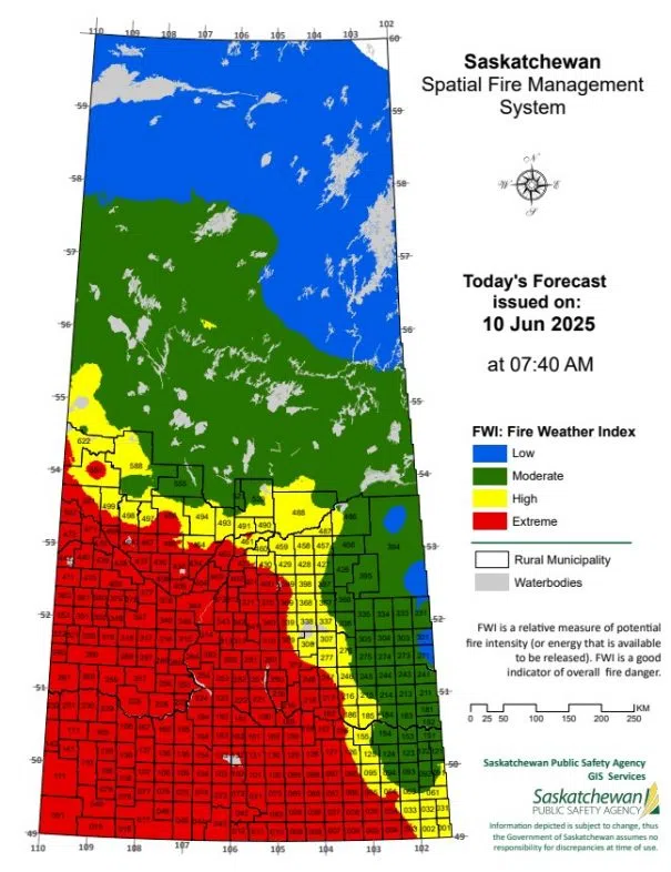 Sask. wildfires update: Weather helps high-risk areas, fire ban changes ...