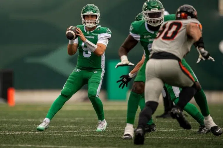 AJ Ouellette’s big rushing day leads Riders to win over Lions | 980 CJME