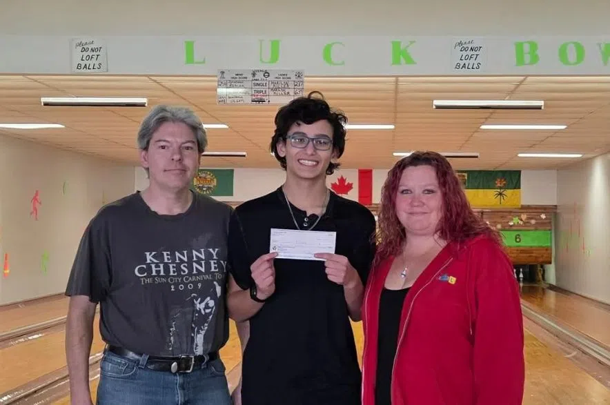 ‘Pure excitement’: Biggar teen achieves perfect bowling game | 980 CJME