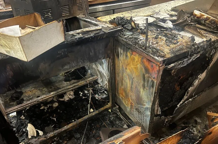‘What can you do?’: Fire damages local donut store in Regina | 980 CJME