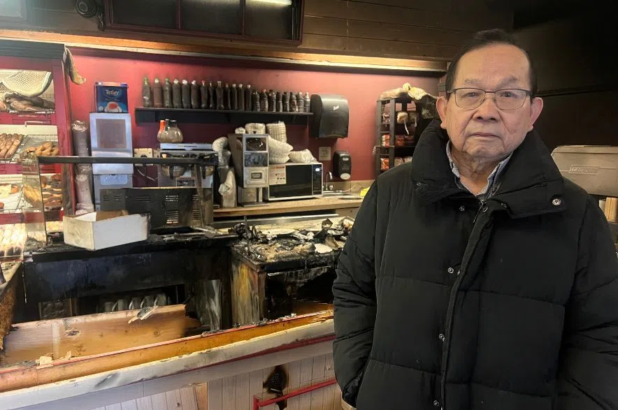 ‘What can you do?’: Fire damages local donut store in Regina | 980 CJME
