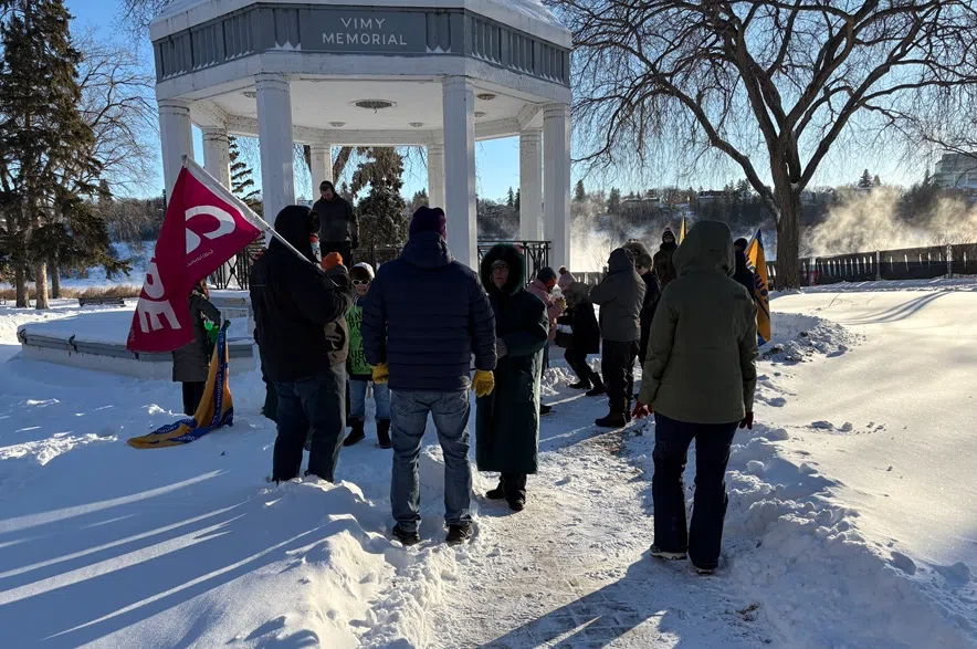 ‘An extremely frustrating year’: Canada Post rally in Saskatoon marks ...