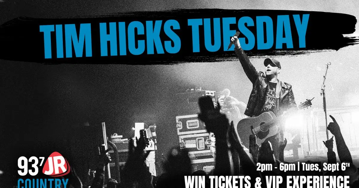 Tim Hicks Tuesday | 93.7 JR Country