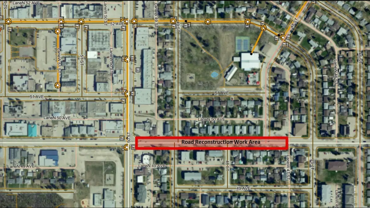 Town of Drayton Valley revised plan for reconstruction of 50 Avenue ...