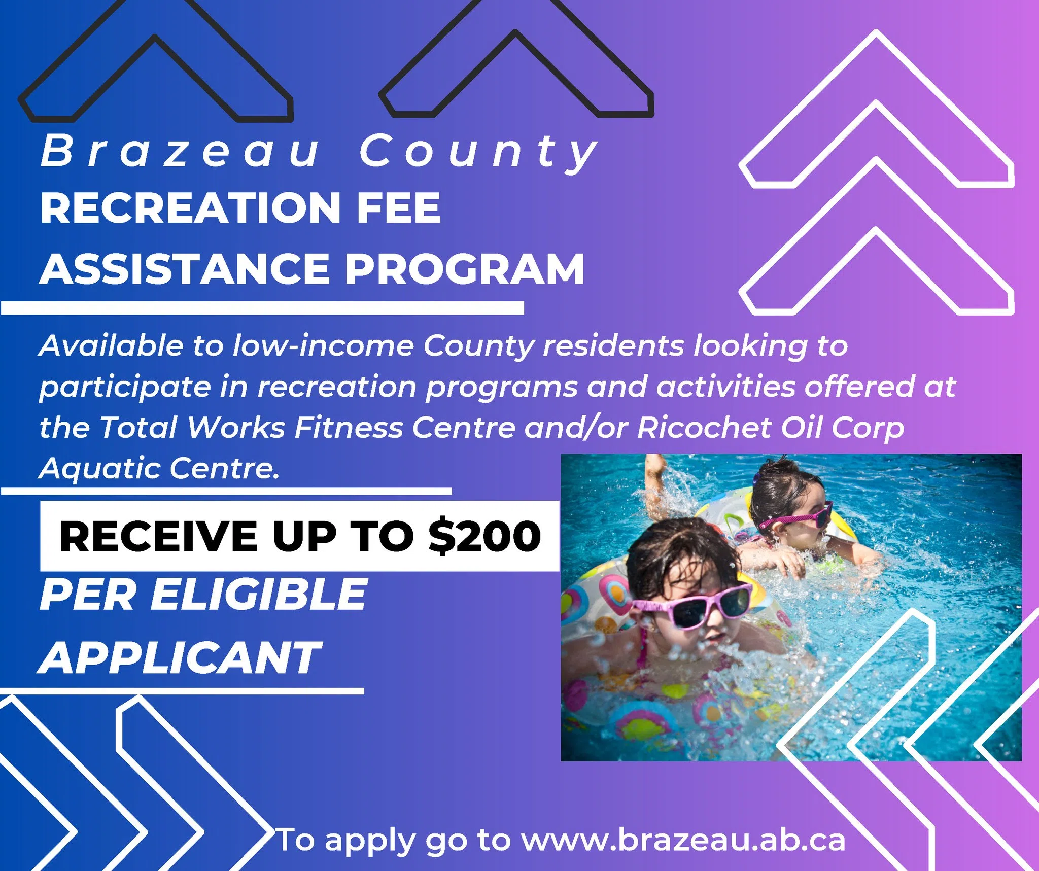 Brazeau County accepting applications for Recreation Fee Assistance ...