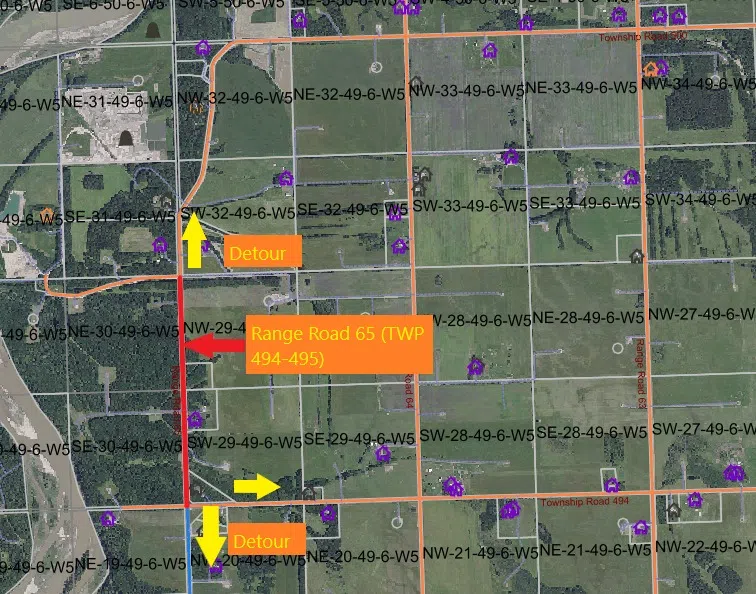 Road closure on Range Road 65 scheduled for May 21 | Big West Country ...