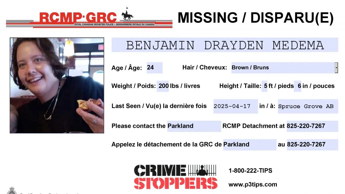 Missing: Benjamin Drayden Medema, 24, of Spruce Grove | Big West ...