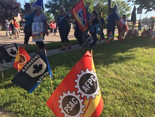 Striking cleaners take picket lines to MP and MPP’s offices | 96.1 ...