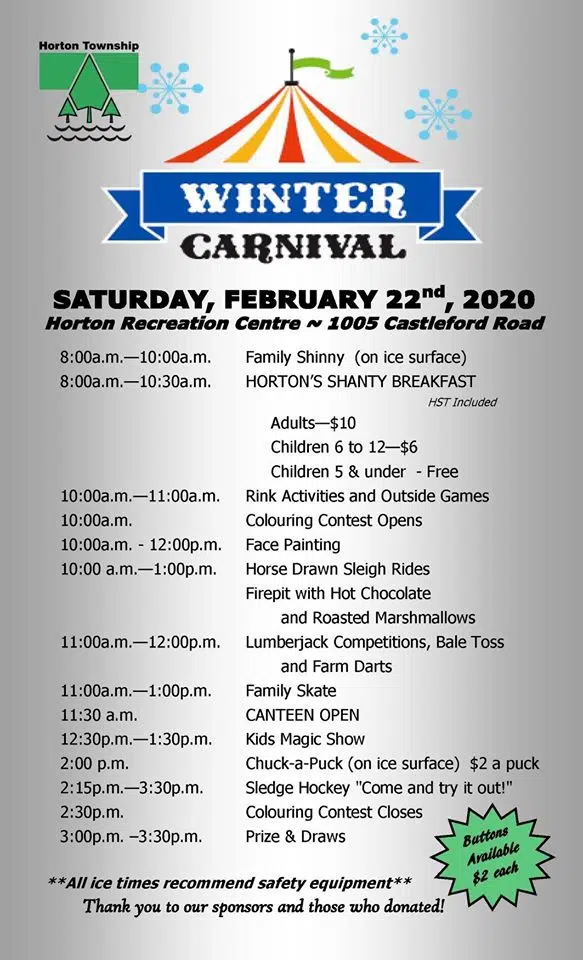 Horton Winter Carnival Saturday | 96.1 Renfrew Today
