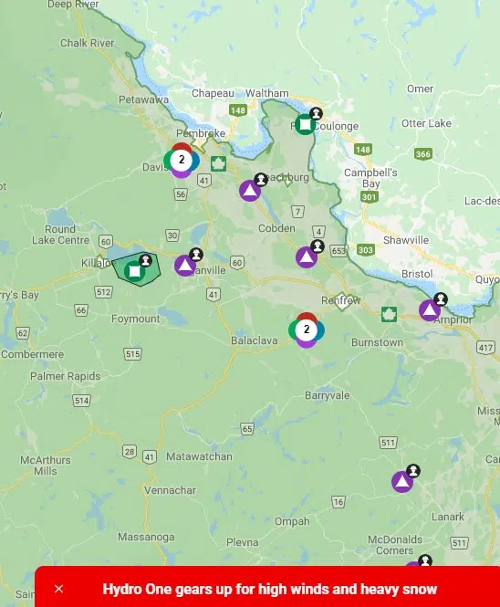 Hydro One gears up for strong winds and 550 people in the Ottawa Valley ...