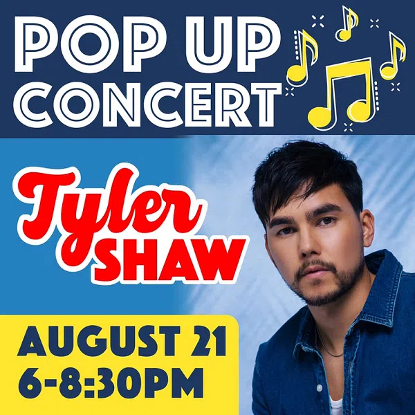 Community Spotlight: Tyler Shaw To Perform Free Concert In St. Thomas ...