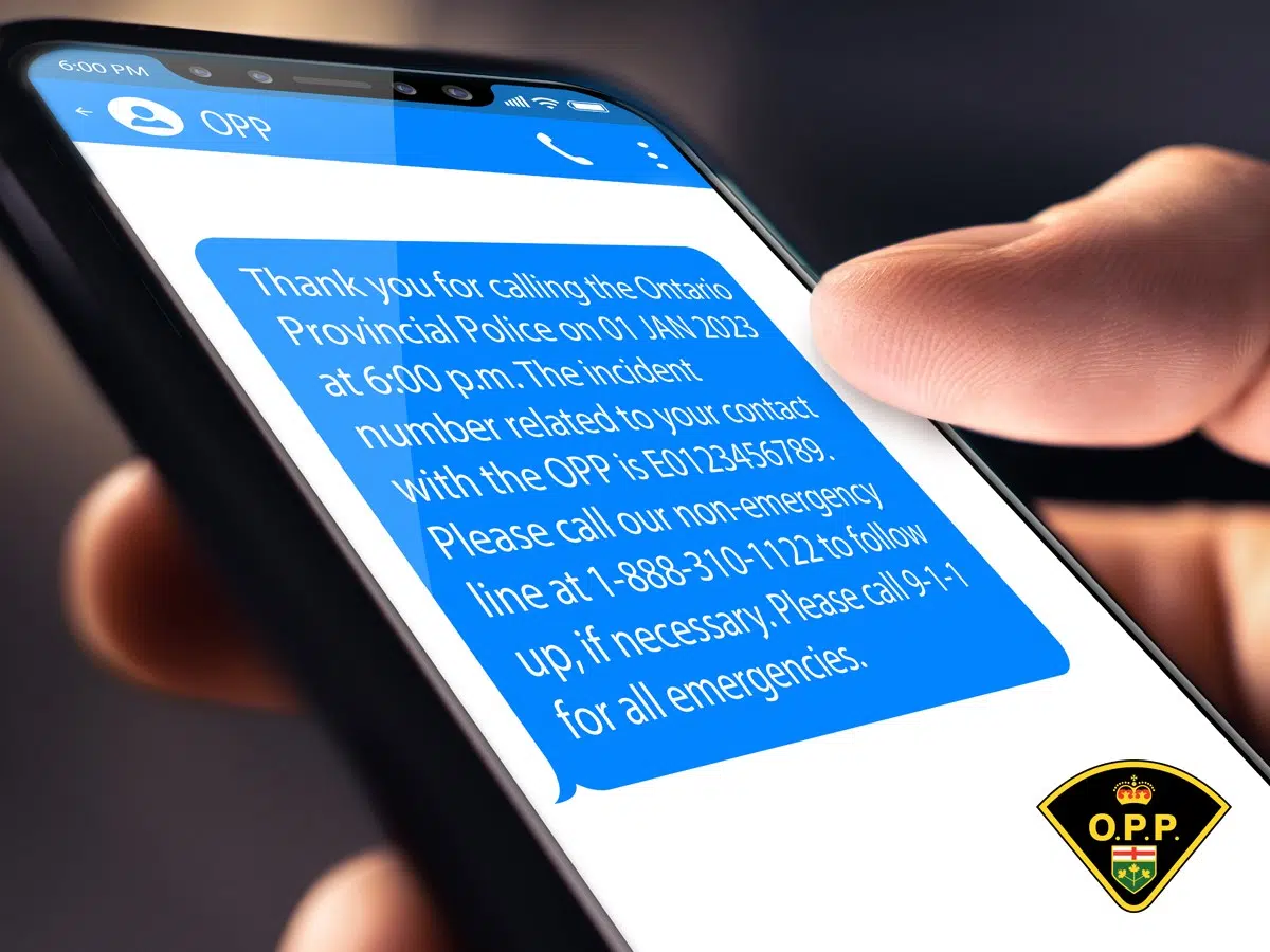OPP roll out post-event report texts | NorfolkToday.ca