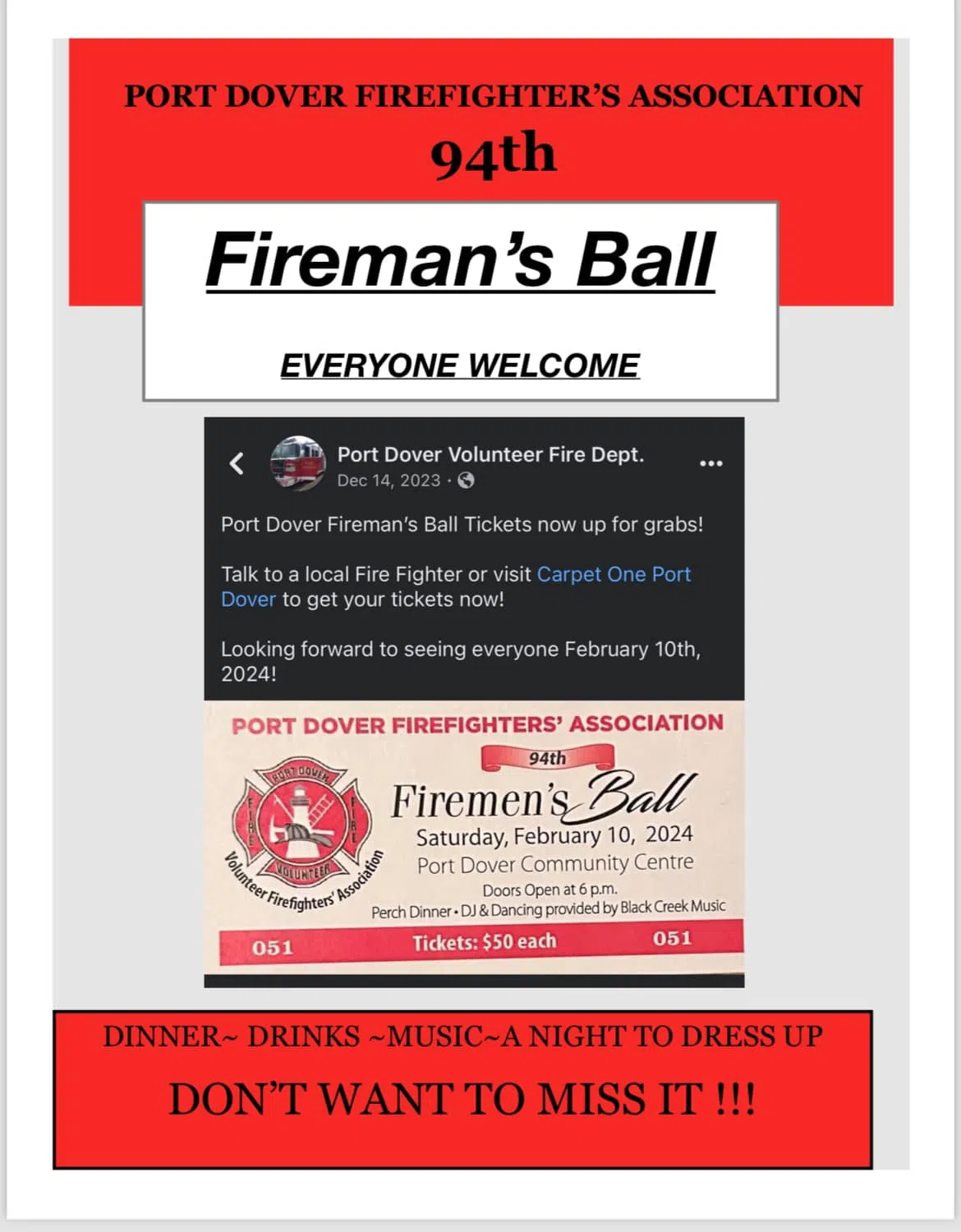 Port Dover Firemen’s Ball | NorfolkToday.ca