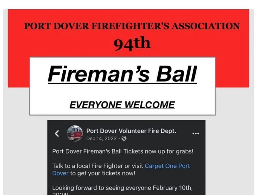 94th Annual Port Dover Fireman’s Ball takes place Saturday ...