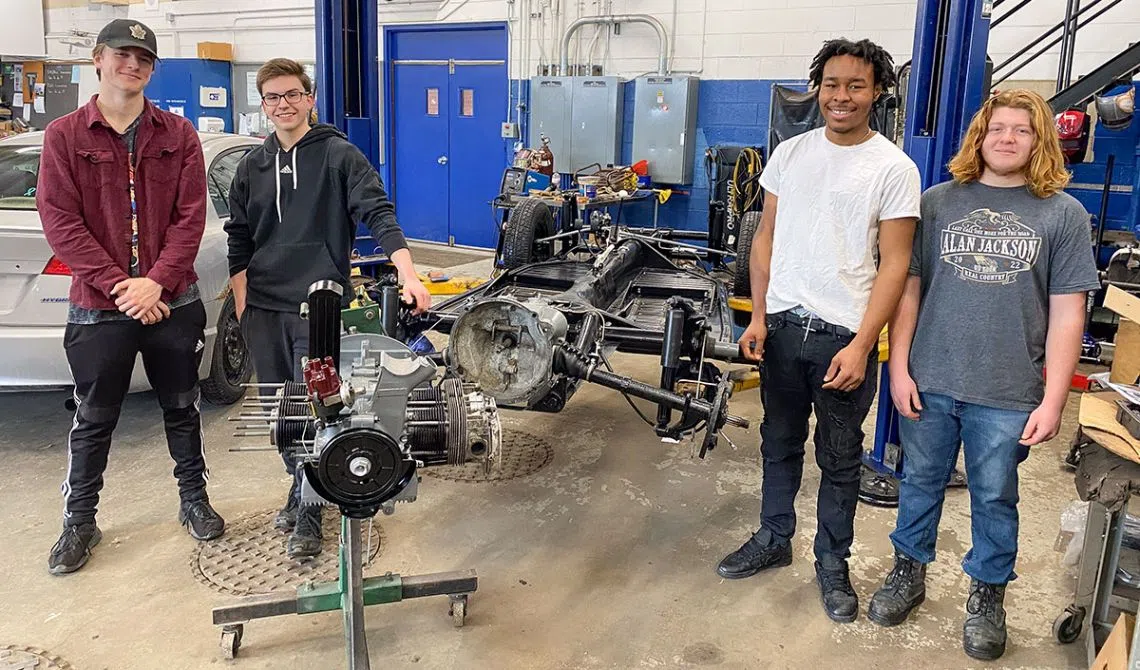 Simcoe Composite students restore a 1956 Beetle | NorfolkToday.ca