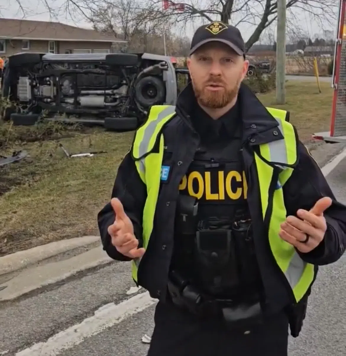 Road closures following two-vehicle collision. | NorfolkToday.ca