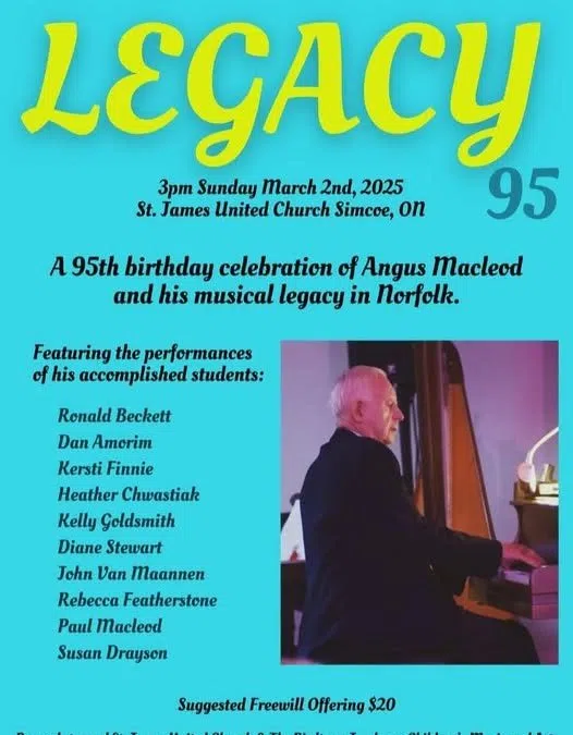 Legacy 95 celebrates Angus Macleod on his 95th birthday | NorfolkToday.ca