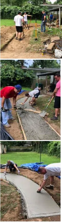 FIREFIGHTERS BUILD NEW WALKWAY FOR ELDERLY WOMAN IN WHEELCHAIR | www ...