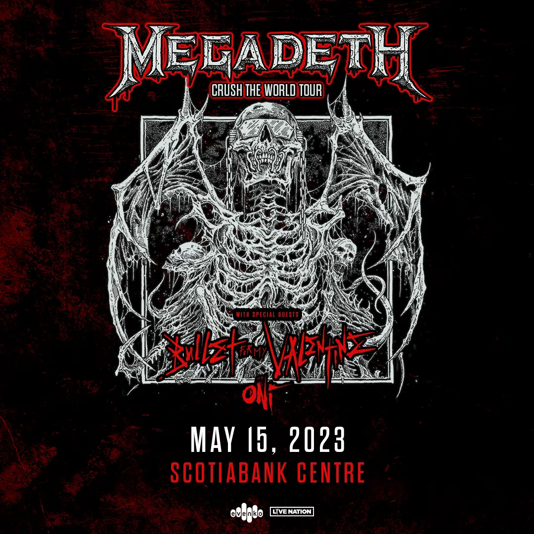 MEGADETH - Crush the World Tour 2023 | Q104 - The Home of Rock and Roll - Halifax