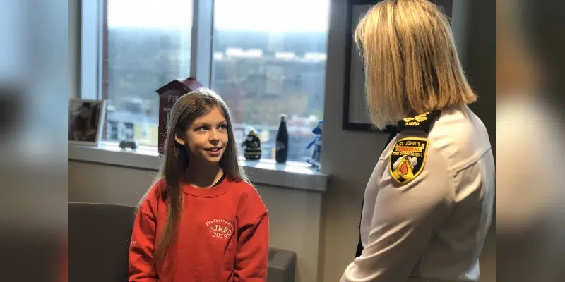 Grade Five Student Named Honourary Fire Chief for A Day | VOCM