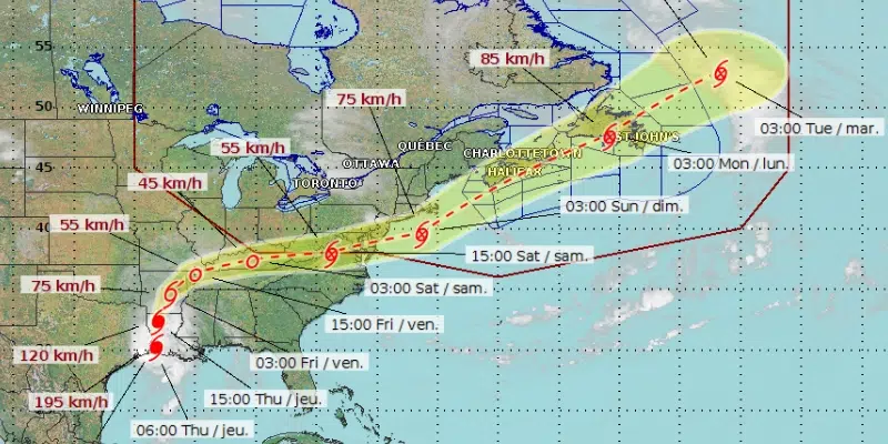 As Brunt of Laura Bears Down on U.S. Impact on Newfoundland Expected to ...