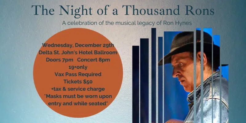 ‘Night of a Thousand Rons’ Concert to Honour Ron Hynes | VOCM