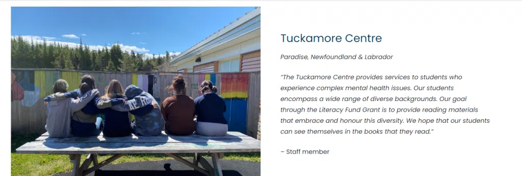 Tuckamore Centre Named Recipient of Love of Reading Grant | VOCM