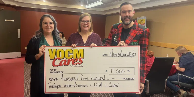 Over $11,000 Raised During Dial-A-Carol on VOCM | VOCM