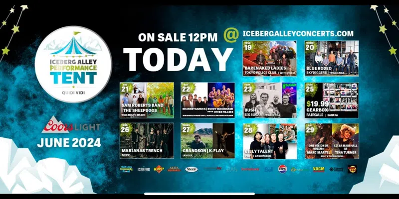 Iceberg Alley Lineup Features Barenaked Ladies, Blue Rodeo, Sam Roberts | VOCM